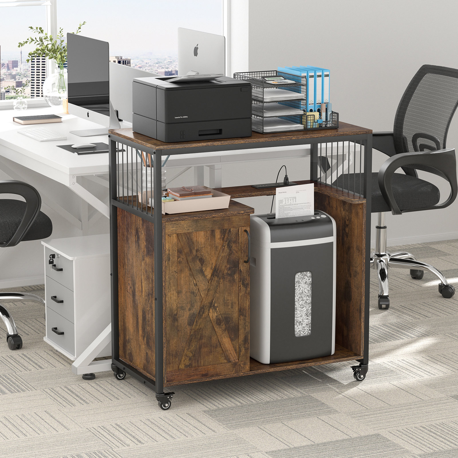 17 Stories Hardwicke 31.5 Wide Mobile File Cabinet Wayfair